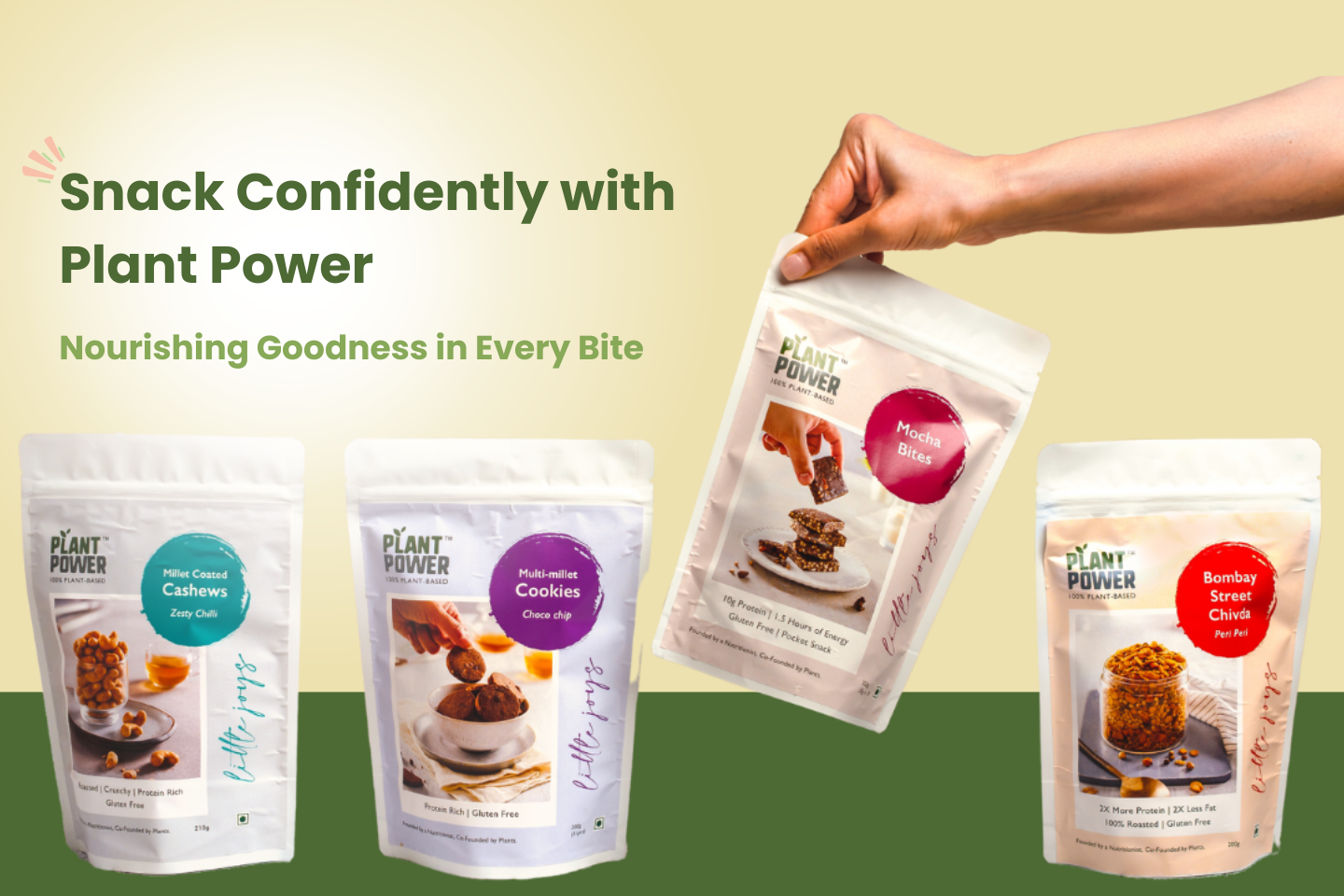 Plant Power - 100% Plant-based | Snacks | Protein Powders