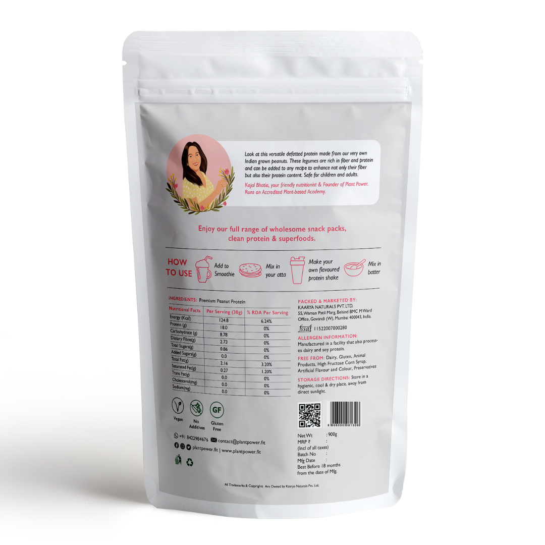 Plant Power Low Fat Peanut Protein Powder